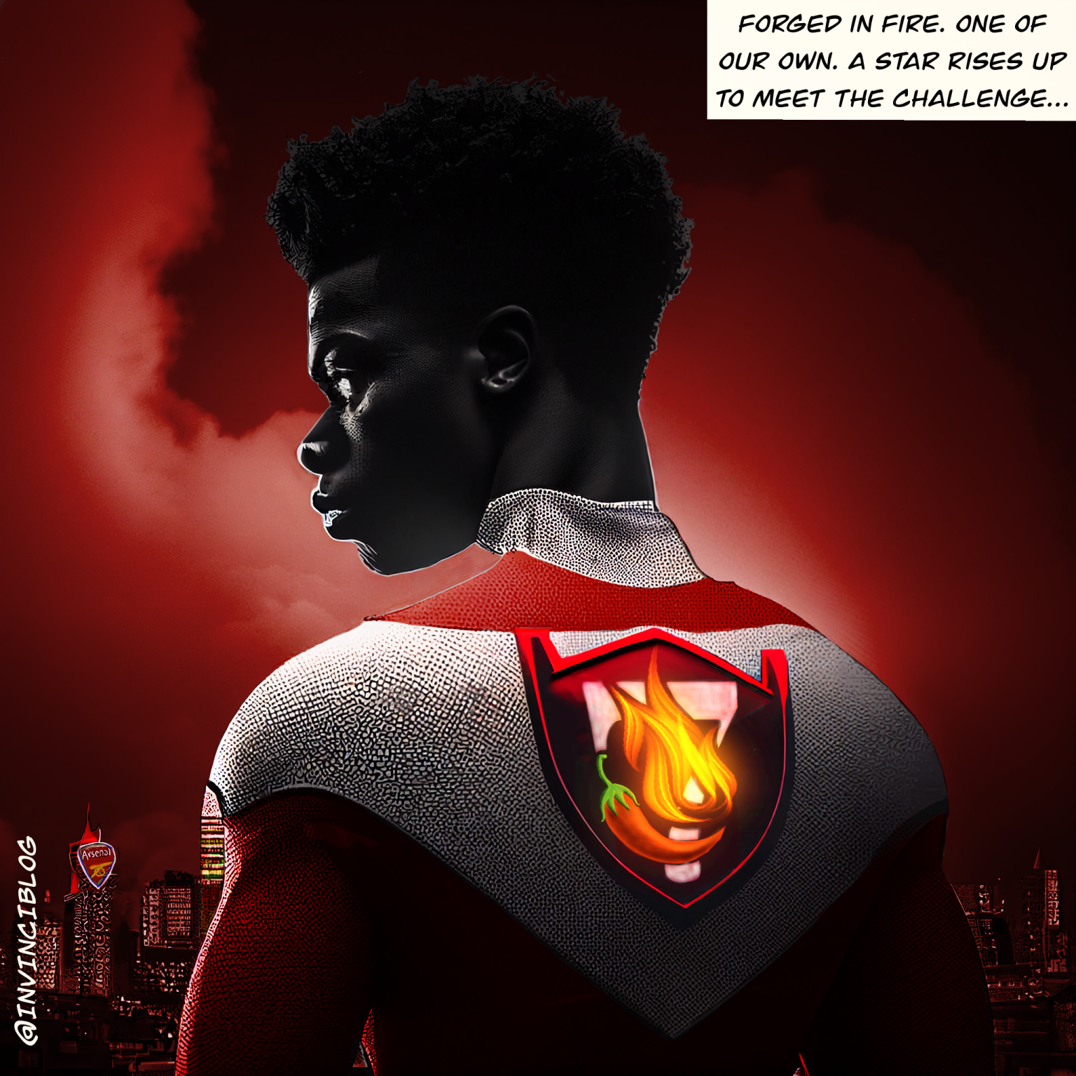 Bukayo Saka superhero fan art – Arsenal’s inspiring young star answers ...